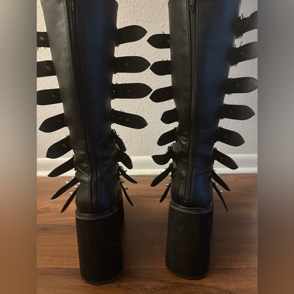 Demonia | Shoes | Spiked Demonia Platform Boots | Poshmark